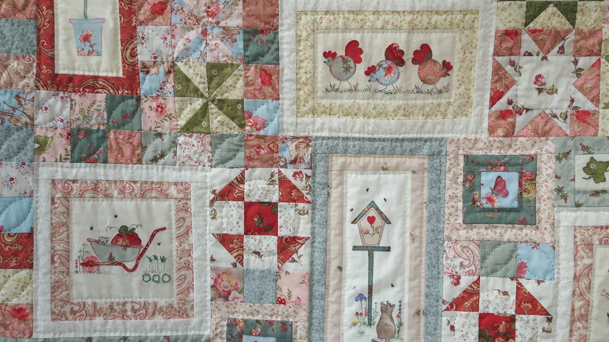 The Cottage Garden Quilt HQAL | thecraftycreek