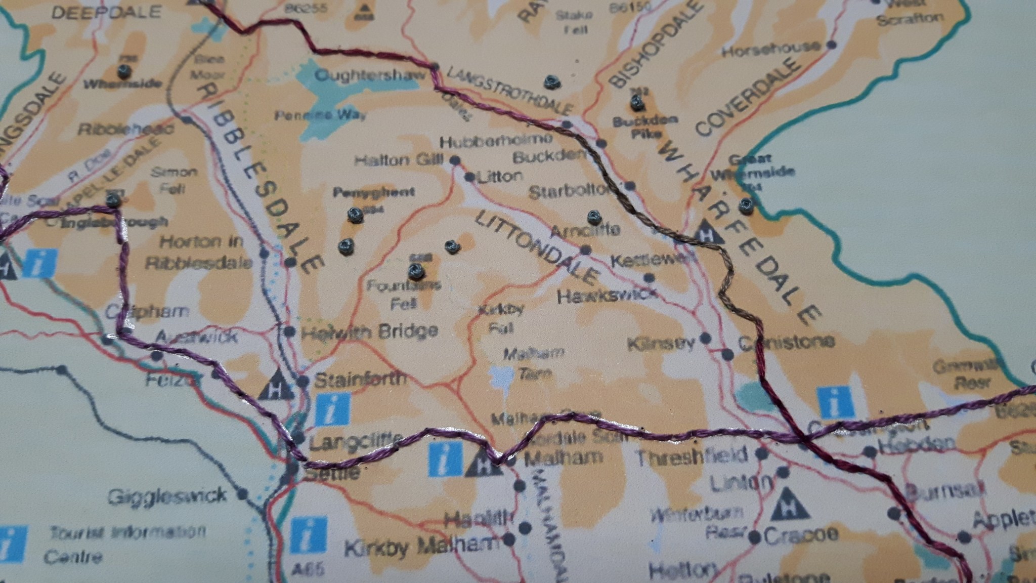 Stitching Maps | thecraftycreek